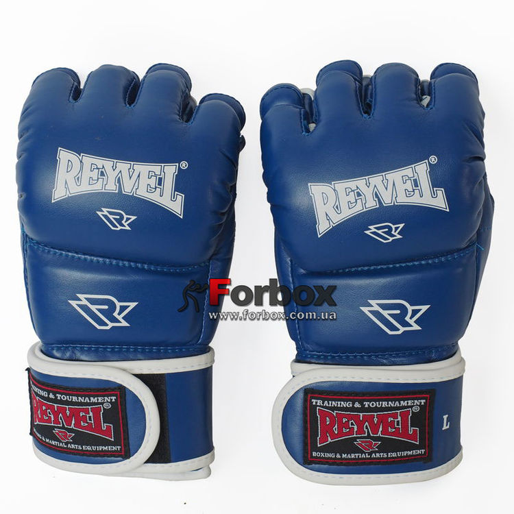 Перчатки Фри-Файт REYVEL для смешанных видов единоборств (FFRL-bl, синие) купить в магазине Forbox