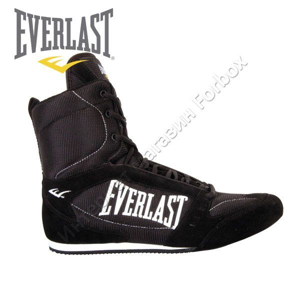 Взуття для боксу (боксерки) Everlast High Top boxing shoe (BSEHT, сірі ...