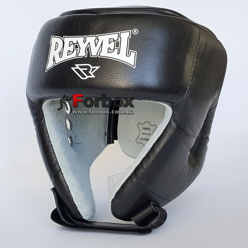 Шлем REYVEL для соревнований с закрытым верхом из натуральной кожи (0115-bk, черный) купить в ...